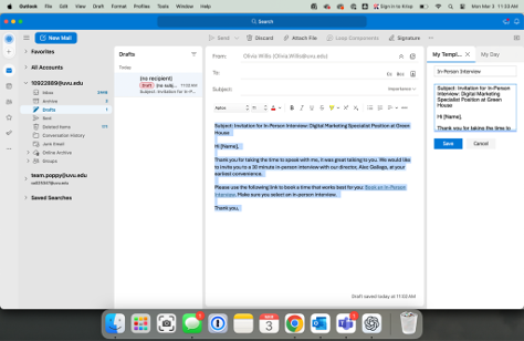 How to set up email templates in Outlook